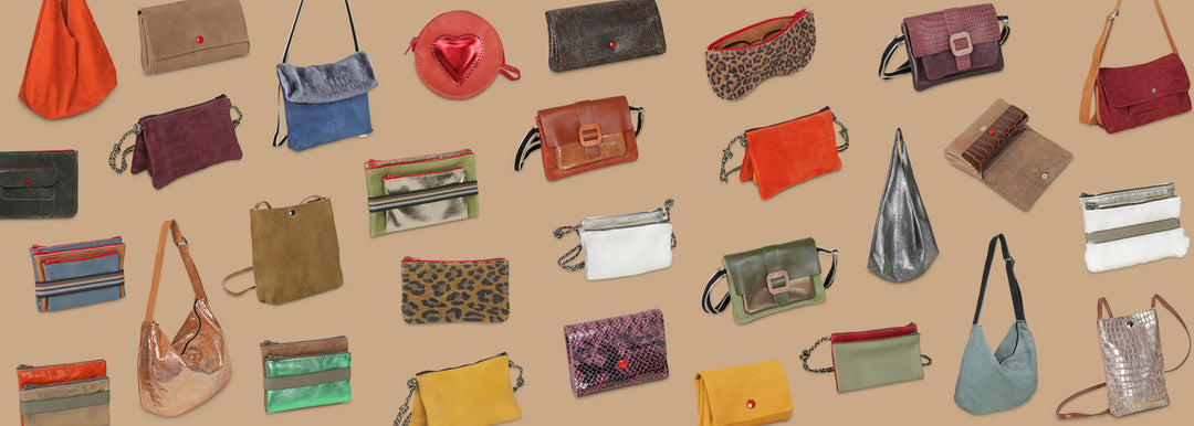 Sac Siamois – Petit sac crossbody en mouton retourné ressourcé avec ...